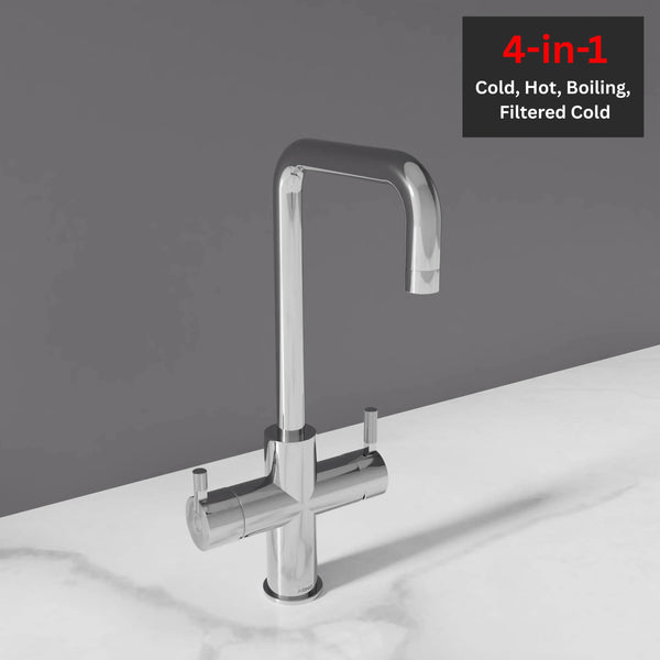 ARNO Classic Square 4-in-1 Chrome Instant Boiling Water Tap | Digital Touch